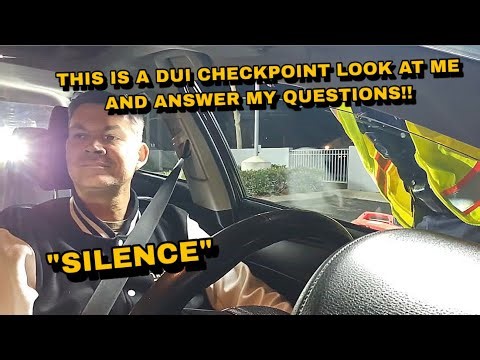 DUI Checkpoint Cop Didn’t Like He Wasn’t Answering Questions 