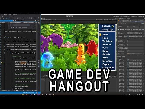 Game Dev Kickstarter Finale Hangout | Let's Make a Monster Raising video game | 3D Model Rigging