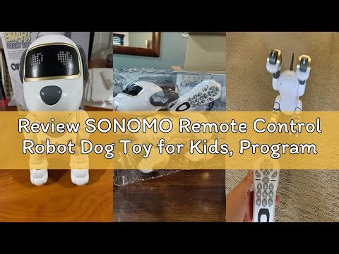 Review SONOMO Remote Control Robot Dog Toy for Kids, Programmable Robotic Puppy, Smart Interactive S
