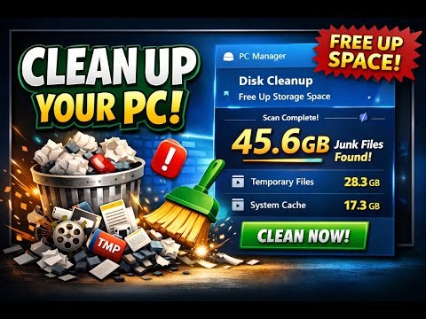 How to Clean Unwanted & Temporary Files Using PC Manager | Speed Up Your PC