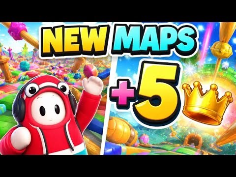 NEW MAPS + Road to 5 Crowns 👑 | Fall Guys LIVE| Fall Frenzo