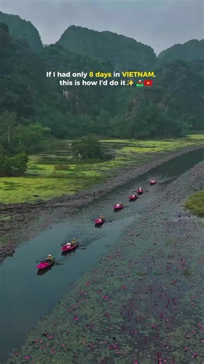 ✨ Only 8 days in Vietnam? Here’s how to make them unforgettable 🇻🇳 Let’s be real - not everyone has 2 or 3 weeks to explore Vietnam from north to south. But even in just 8 days, you can experience a perfect mix of culture, nature, world wonders, beaches, and charming old towns. 🌿🏝️🏮 This North - Central Vietnam itinerary covers the absolute highlights. Save this for your Vietnam bucket list 👇🏼 🛏️ Accommodation tip: Stay centrally in each destination to minimize travel time and make day t