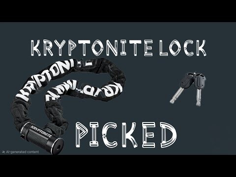 Disc Detainer Kryptonite chain lock picked!