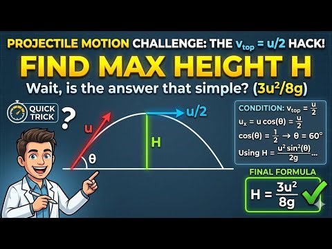 How to Calculate Maximum Height in Projectile Motion | Physics Important Questions