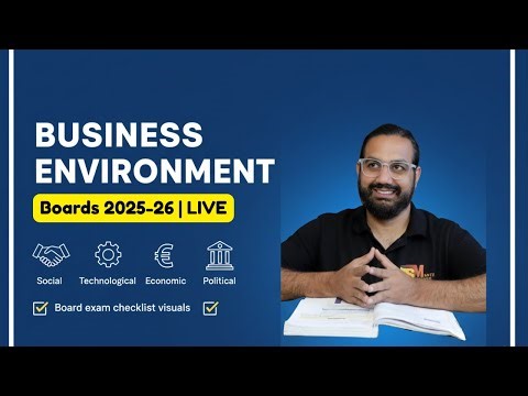 Business Environment | Class 12 Business Studies | Boards 2026 | LIVE | CA Manish Kalra