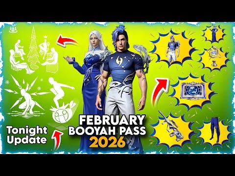 FEBRUARY BOOYAH PASS 2026 | FREE FIRE FEBRUARY BOOYAH PASS | 2026 BOOYAH PASS | NEXT BOOYAH PASS