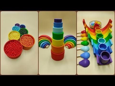 Hypnotic Bead Reversal, Xylophone Magic, Sorting Balls, ASMR Bead Tower, Marble Run Relaxation