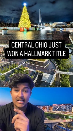 Gagan T | The Columbus Report on Instagram: "🎬 CENTRAL OHIO JUST WON A HALLMARK TITLE 🎄✨ Comment “REPORT” for the full ranking + what this means locally. A new national study just crowned Dublin as the most Hallmark-movie-ready city in Ohio — and honestly, it checks out. Researchers analyzed more than 3,000 towns across the U.S., looking at things Hallmark loves: • Walkable main streets • Local small businesses • Historic character • Just enough winter snowfall And Dublin came out on top. Why 