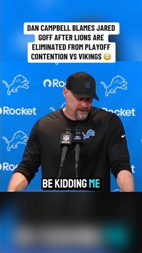 “Jared Goff SOLD our season” - Dan Campbell Postgame Interview - Lions vs Vikings