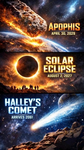 😱🌌வானத்தில் நிகழப்போகும் மர்மங்கள்☄️SpaceEvents🚀VOICEKABI🎙️ #Apophis #HalleyComet #SolarEclipse