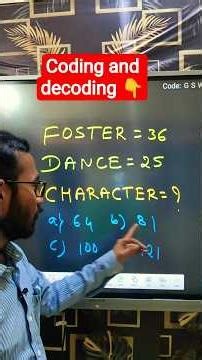 coding and decoding mental ability questions Kannada #rrb #maths #mentalability #pc #sda #fda