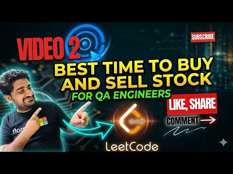 LeetCode #2: Best Time to Buy & Sell Stock || Java | QA / SDET DSA Series | 90 Days Challenge 🚀