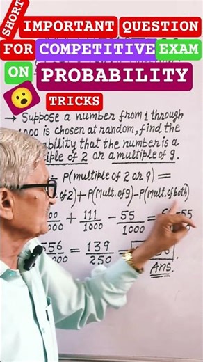 IMPORTANT💥 QUESTION FOR COMPETITIVE EXAM MATHS #success #sscexam #education #tricksandtip