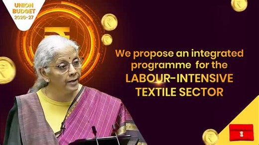 For the labour-intensive textile sector, I propose an integrated programme with five sub-parts. One, the National Fibre Scheme for self-reliance in natural fibres such as silk, wool and jute, man-made fibres, and new-age fibres. Two, the Textile Expansion and Employment Scheme to modernise traditional clusters with capital support for machinery, technology upgradation, and common testing and certification centres. Three, the National Handloom and Handicraft Programme to integrate and strengthen 