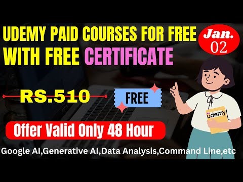 Udemy Free Certificate Courses in 2025 | Learn Skills Online | Free Online Course |#udemyfree