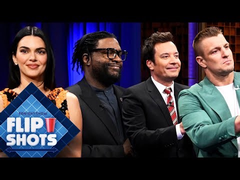 Flip Shots with Kendall Jenner and Rob Gronkowski | The Tonight Show Starring Jimmy Fallon