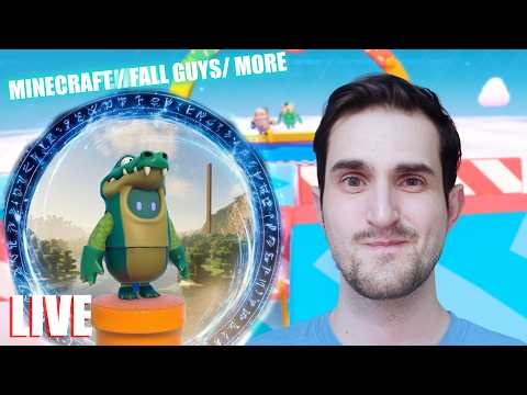 PLAYING GAMES WITH FANS, MINECRAFT, FALL GUYS, FORTNITE! (JOIN)