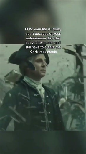 When your body feels like it’s exploding inside but the show must go on 🎄✨ If you’re navigating