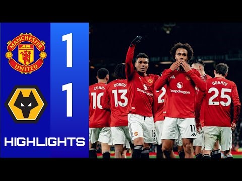 Manchester united vs wolves 1-1 Highlights & Goals • Joshua Zirkzee Goal | Premier League 