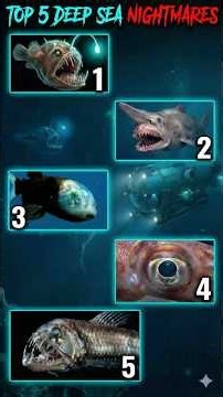 Top 5 Deep Sea Nightmares: The Most Terrifying Monsters of the Deep Ocean #short