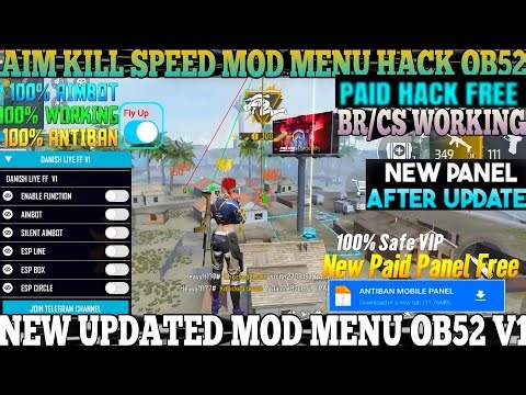OB52 HACK ✅ Free Fire Headshot Hack Free fire Mod Menu Apk Autokill + fly Hack FF Panel Hack 2026 ❤️