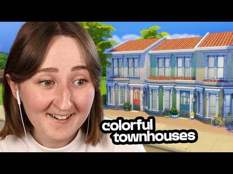I built *BRITISH* inspired townhouses in The Sims 4