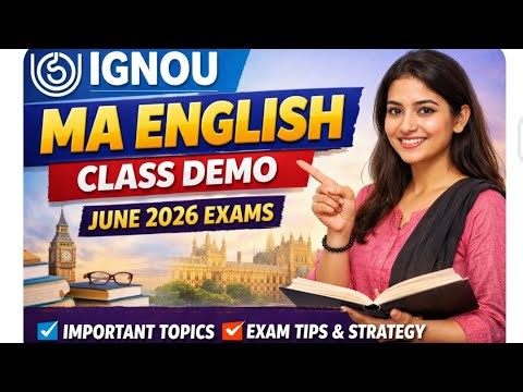 IGNOU MA English Classes | MAEG New syllabus 2026 #ignoumaenglish #ignousolvedassignment #ignounote