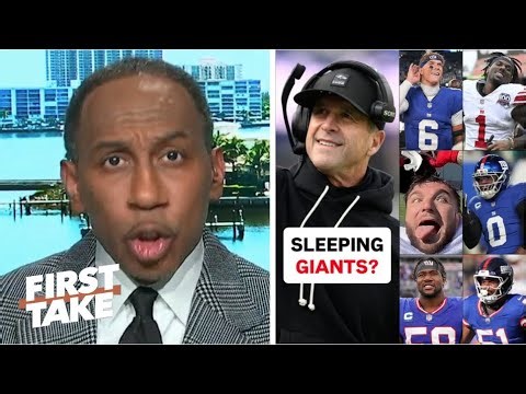 FIRST TAKE | Stephen A. GOES CRAZY John Harbaugh confident He can 100% win Super Bowl with Giants