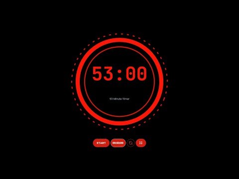 53 Minute Timer - Traditional Clock