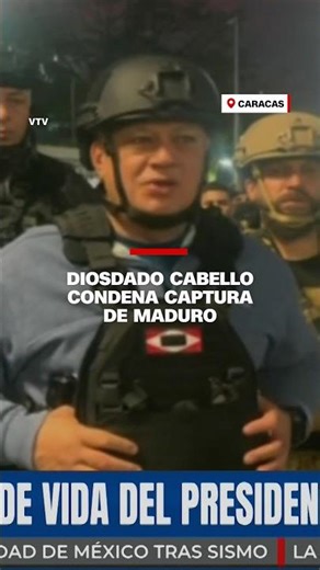 Diosdado Cabello condena captura de Nicolás Maduro