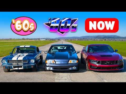 Every Mustang Generation: THE ULTIMATE DRAG RACE