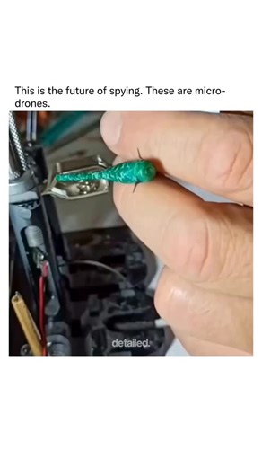 Detailed Explanation on Instagram: "Microdrones designed to look and fly like insects have been in development for over 50 years, starting with the CIA’s “Insectothopter” in the 1970s. This early prototype was a gas-powered dragonfly intended for covert listening, though it ultimately failed because it was too light to fly in even a light breeze. The field remained relatively quiet until the late 1990s, when DARPA began funding university research into biomimetic flight, leading to a boom in “bu