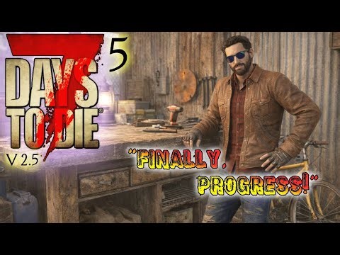 ⭐ “FINALLY Progress! Bike, Workbench… and Horde Night Is Coming 😬 | 7DTD V2.5”