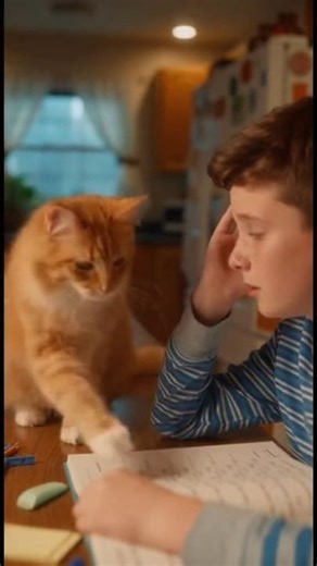 CAT MOTIVATES kid crying over homework