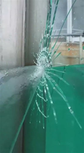 Sudden Glass Pool Collapse | #poolcrack #poolfail #wowmoment