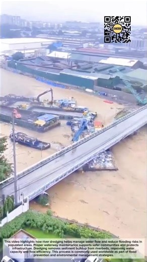 River Dredging Operation to Reduce Flood Risk in Urban Areas #9work