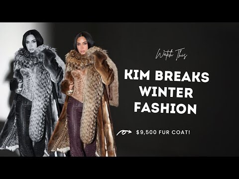 Kim Kardashian’s Aspen Style Is Breaking the Internet II Velvet Corset & $9,500 Fur Coat