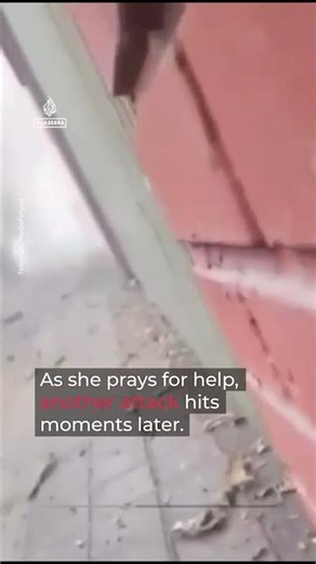 Iranian woman’s video of US-Israel attack ends as bomb hits | #ajshorts