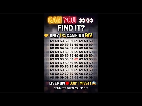ONLY 1% CAN FIND 96 😱 | LIVE PUZZLE CHALLENGE 🔴