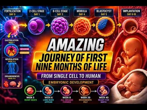Amazing Journey of First Nine Months of Life -From Single Cell to Baby | Human Embryonic Development