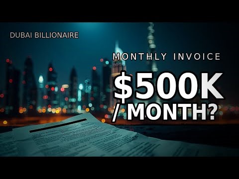 I Found a Dubai Billionaire’s Monthly Invoice - The Real Burn Rate!