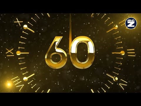 🎆 60 Second New Year Countdown 2026 • Cinematic Gold Clock Timer for Elegant Year End