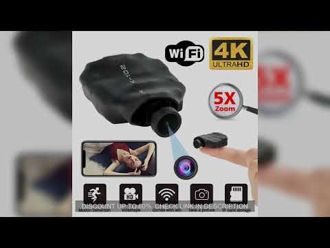 4K HD Mini Camera Wireless WIFI Camera Supports 5X zoom, motion detection, remote viewing,120° Live
