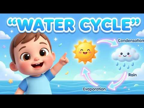 Water Cycle Song 💧 | Evaporation Condensation Rain | Toonian Cartoons | #Toonian #ToonianCartoons