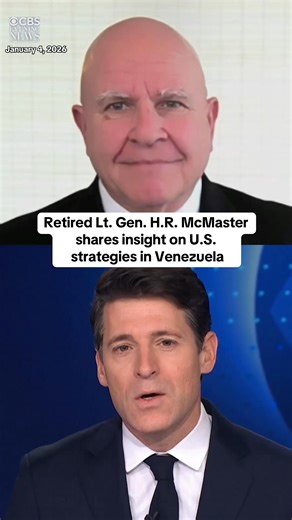 Retired Lt. Gen. H.R. McMaster, who had served as national security adviser during President Trump's first term, says the capture of Maduro is just the first step in U.S. intervention in Venezuela. He told @TonyDokoupil, "The point was to bring [Maduro] to justice and to take what is a very complicated first step to replacing the Maduro regime with a legitimate regime." | CBS News