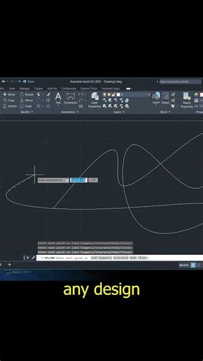 “Make smooth curves in seconds using THIS tool!” #autocad #autocadbasics #viralshorts #designtips
