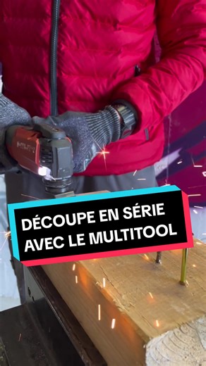 Découpe en série avec le multitool Hilti