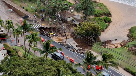 Severe flooding hits Maui. Drone video shows the damage.