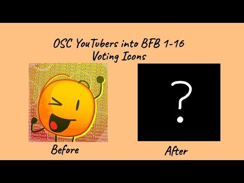 OSC YouTubers into BFB 1-16 Voting Icons