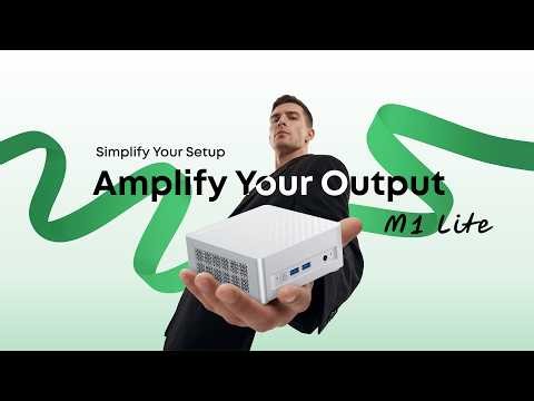 MINISFORUM M1 Lite LIVE 🚀 Intel Core Ultra 5 Mini PC | USB4 One-Cable Setup + Triple Display